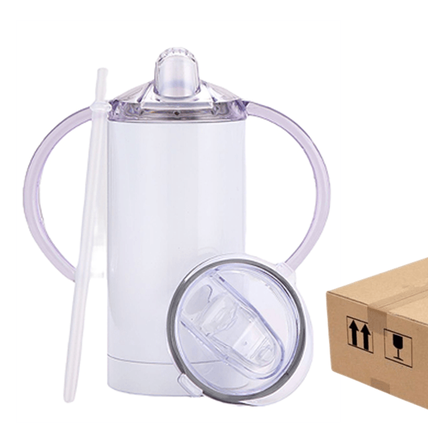 12oz CASE (15/20/25/30 UNITS) (2LID) Kid sippy cup cute tumbler cups ...